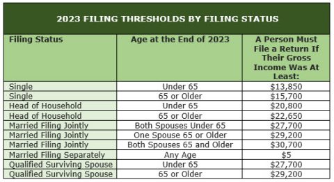 Who Needs to File a Tax Return in 2024 - Method CPA